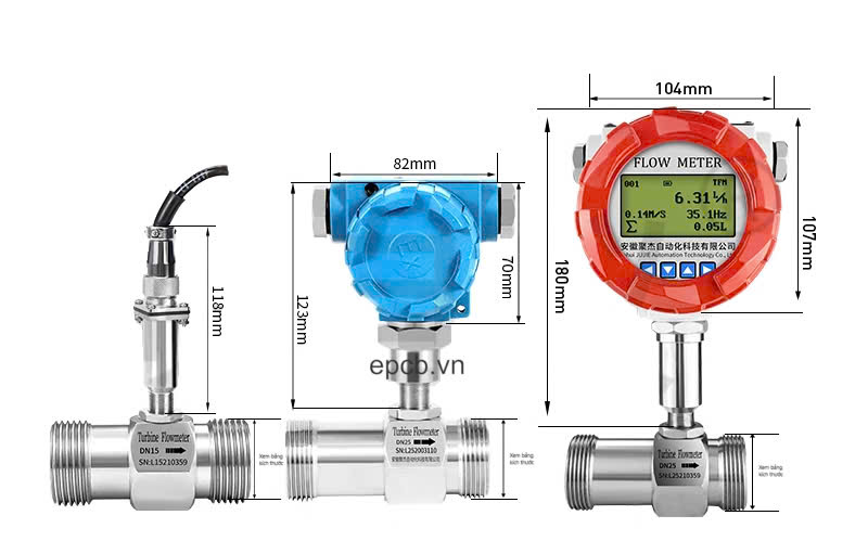 Cảm biến lưu lượng nước công nghiệp Flow Meter - TTM Industry